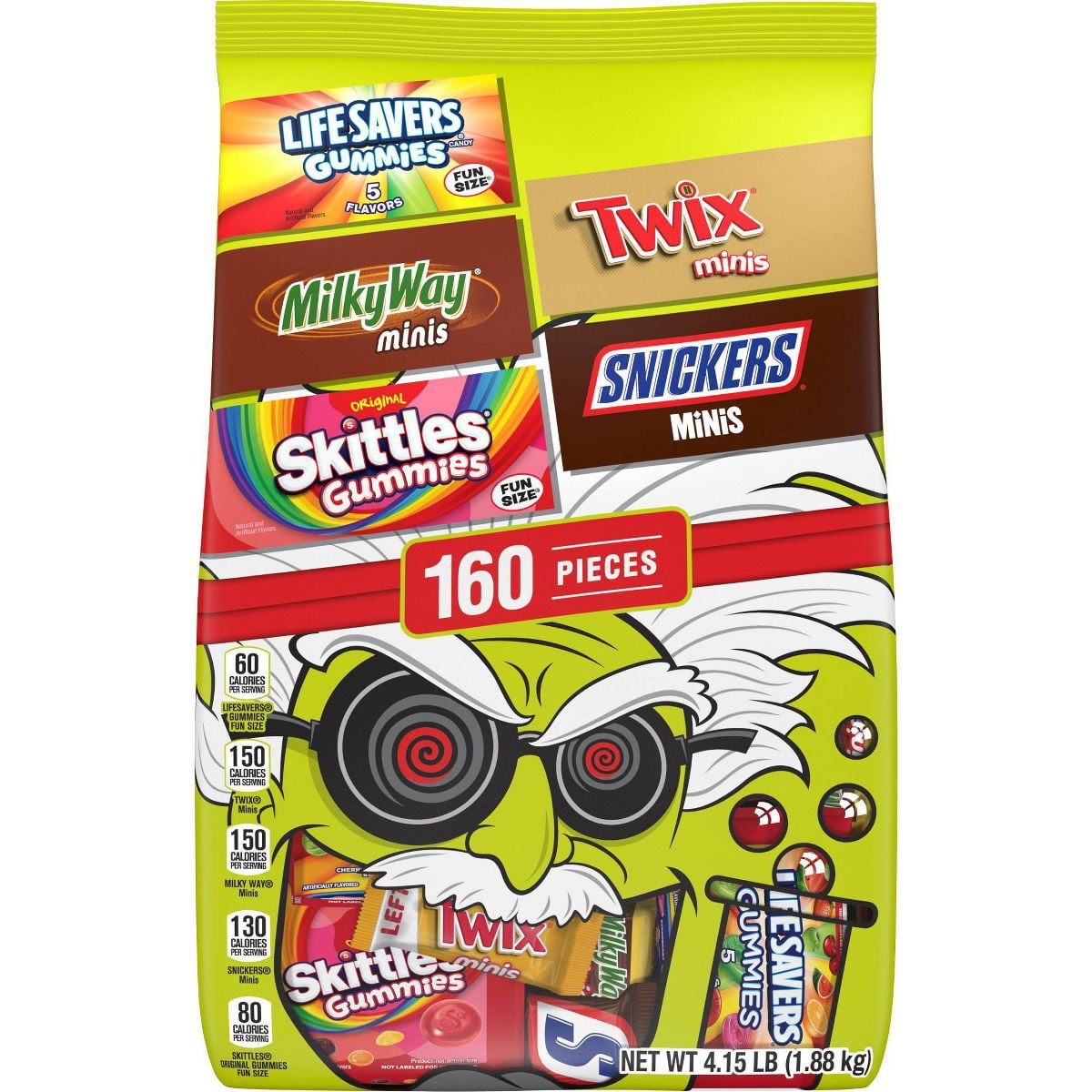 2X - Skittles, Twix, Snickers More Bulk Halloween Chocolate and Gummies ...