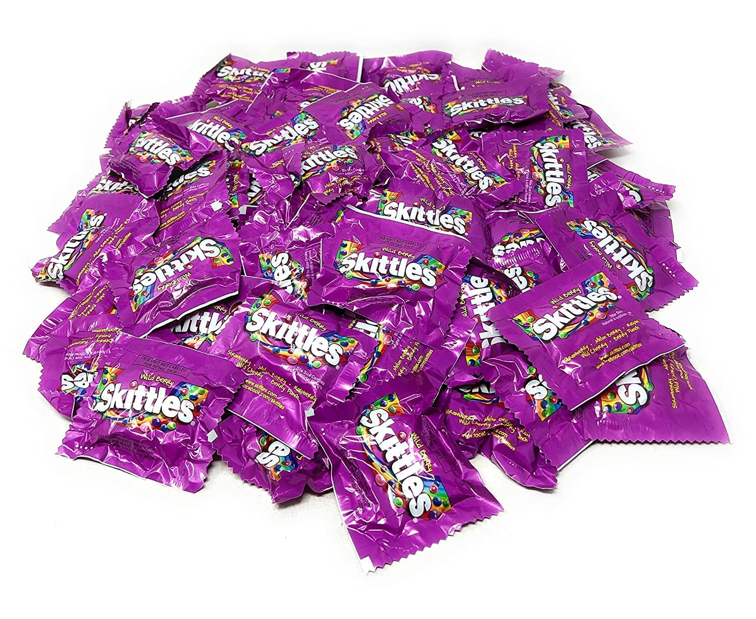 Skittles Wild Berry Flavor Candy Coated Fruit Chew Fun Size 5 Lbs ...