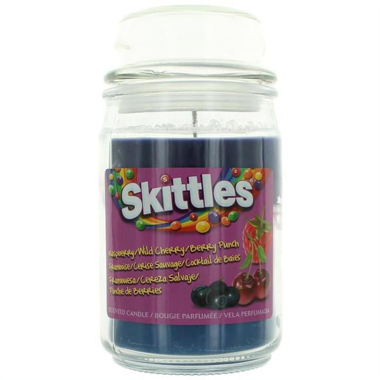 Skittles cskit16clg 16 oz Scented Candle Triple Pour Jar for Raspberry ...