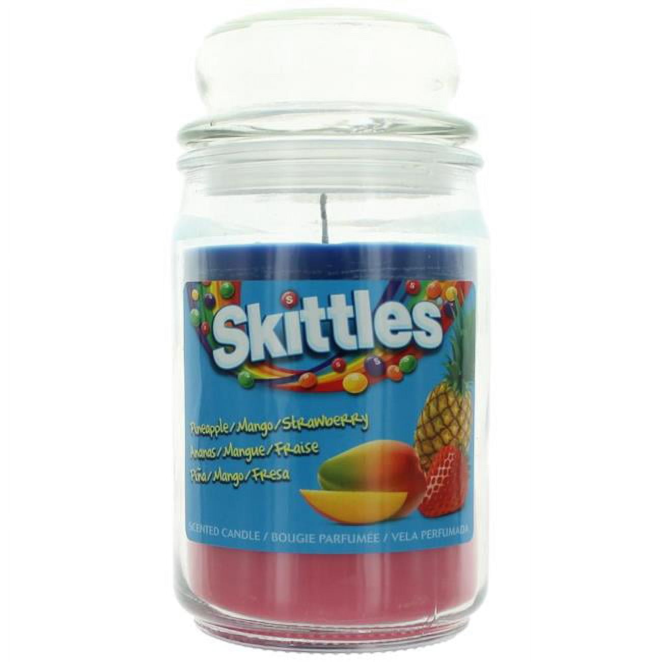 Skittles cskit16pms 16 oz Scented Candle Triple Pour Jar for Pineaaple ...