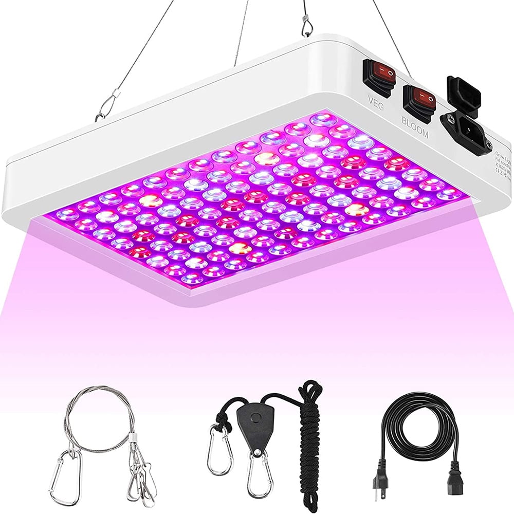 Skksst 192 LEDs Grow Light Panel UV IR Full Spectrum Hanging Plant ...