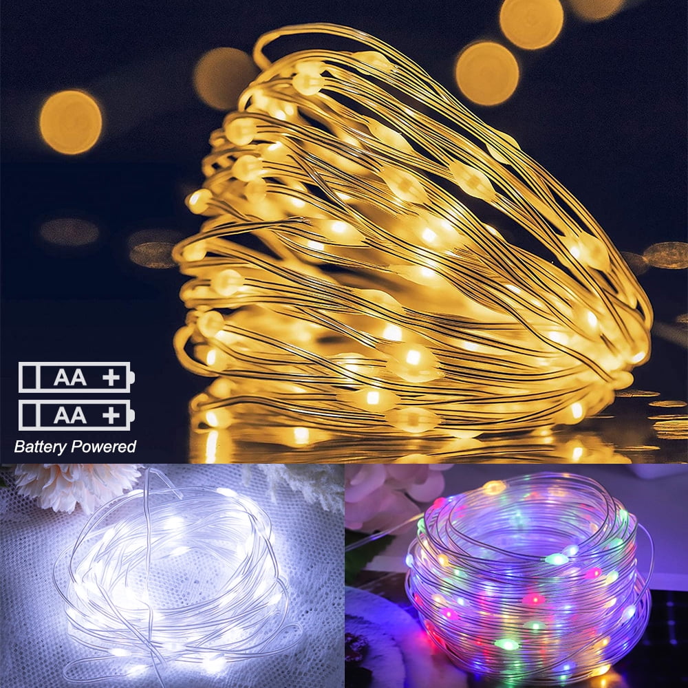 Skksst 3.2ft Copper Wire String Light Indoor Outdoor Christmas Holiday ...
