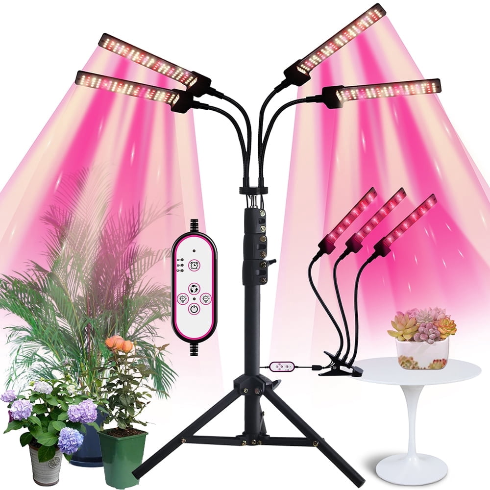 Skksst 72 LEDs Plant Grow Light Red Blue Full Spectrum Adjustable Clip ...