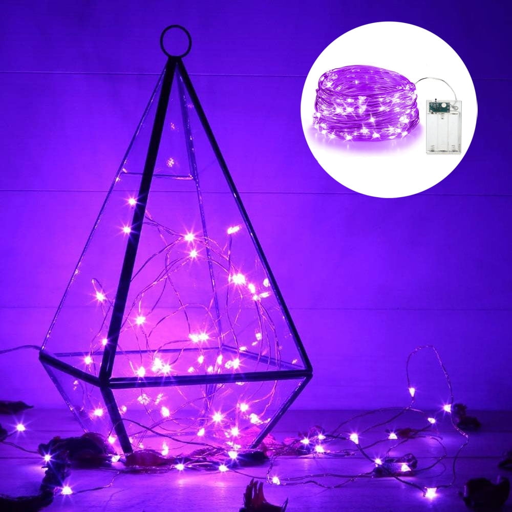 Skksst 9.8ft 30LEDs Copper Wire String Lights Battery Operated ...