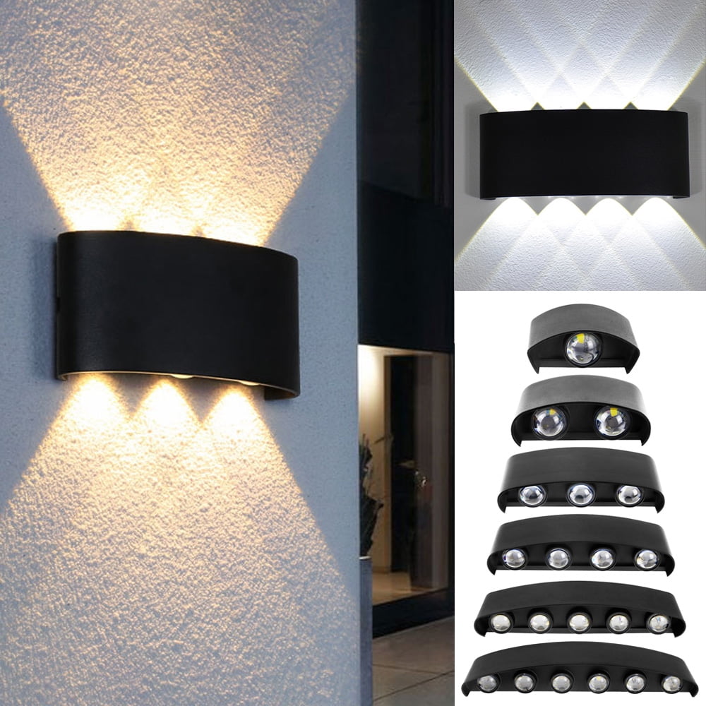 Skksst Aluminum Modern Wall Lamp 12W LED Wall Sconce Warm White Up Down ...