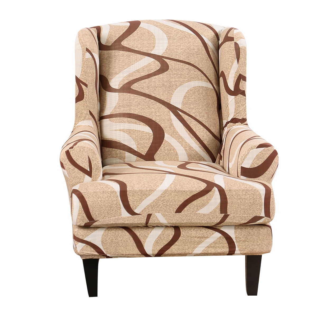Skksst Modern Printed Wingback Sofa Slipcover 2-Pieces Furniture ...