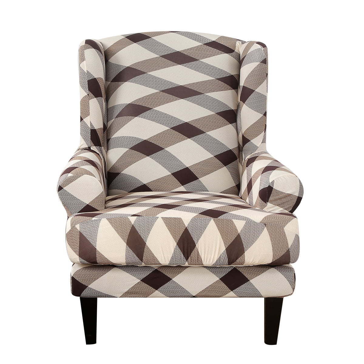 Skksst Modern Printed Wingback Sofa Slipcover 2-Pieces Furniture ...