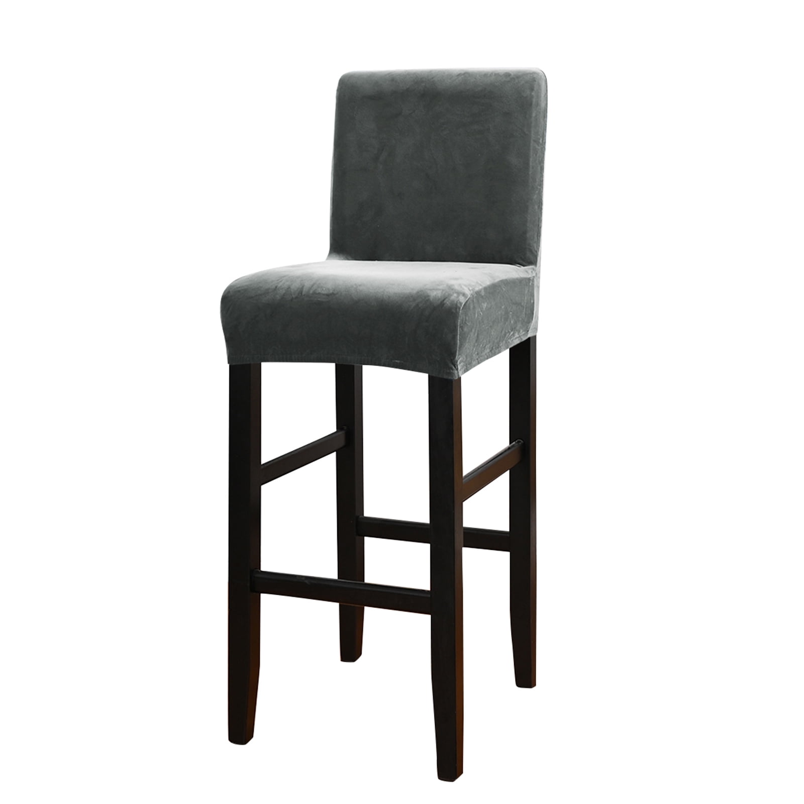 Skksst Velvet Slipcover Bar Stool Counter Pub Chair Cover Removable ...