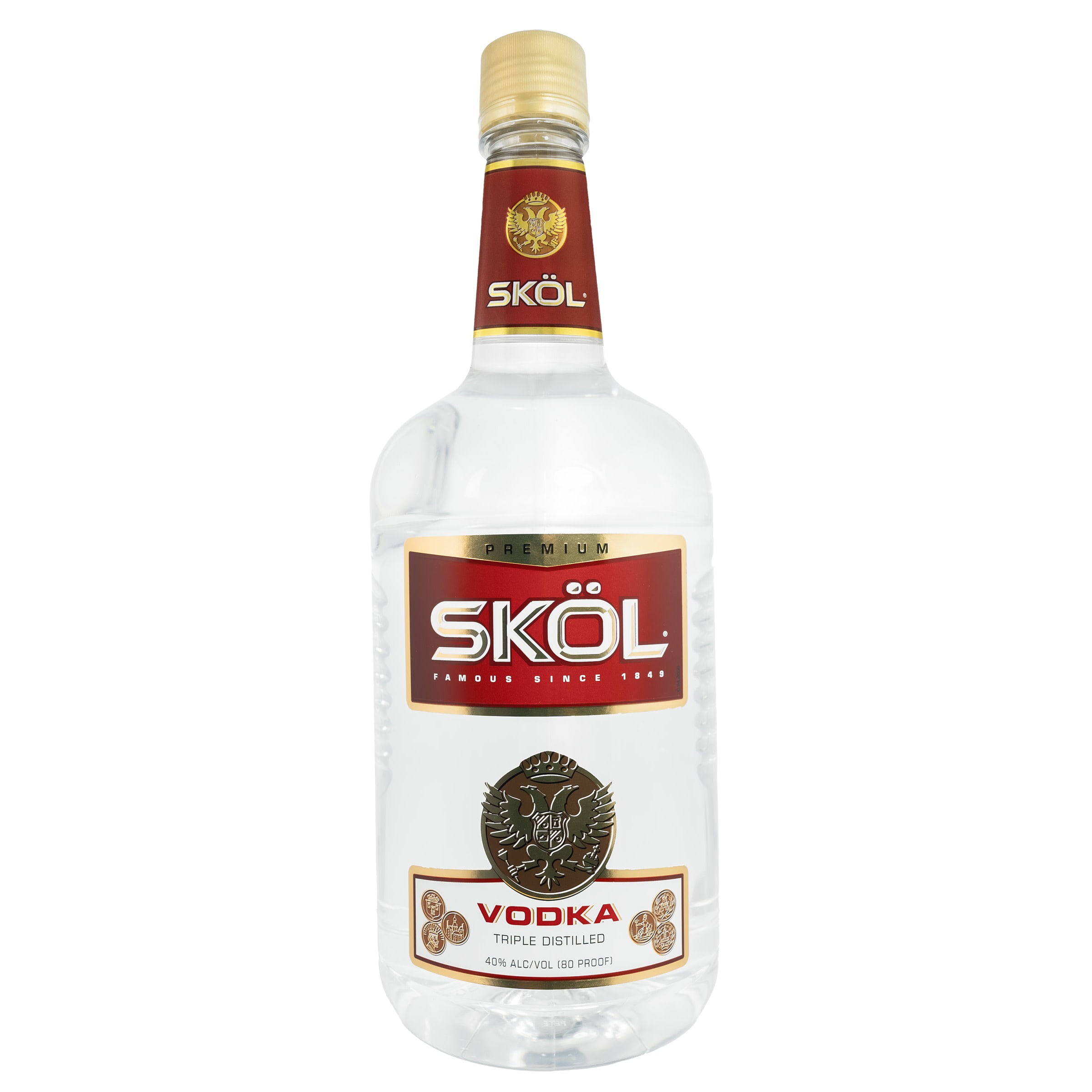 Skol Premium Vodka, 1.75 L Liquor, 40% Alcohol, Cocktail Mixers ...