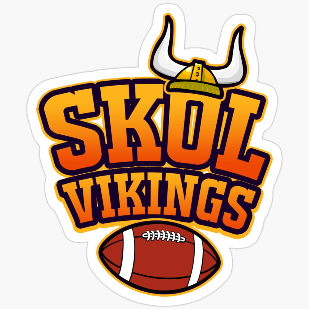 Skol Vikings Sticker Baseball Sticker, Football Sticker, Basketball ...
