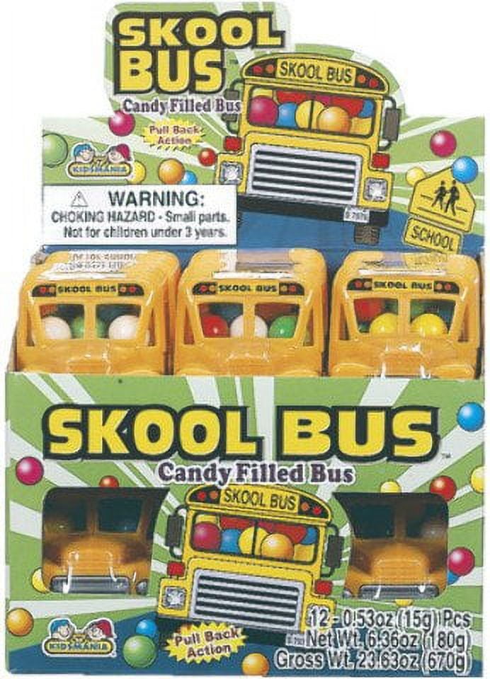 Skool Bus with Candy .53 ounce (Pack Of 12) - Walmart.com