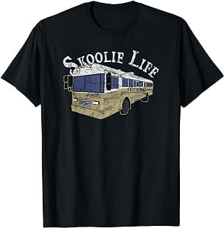 Skoolie Life Bus Conversion Nomad Lifestyle Vintage T-shirt - Walmart.com