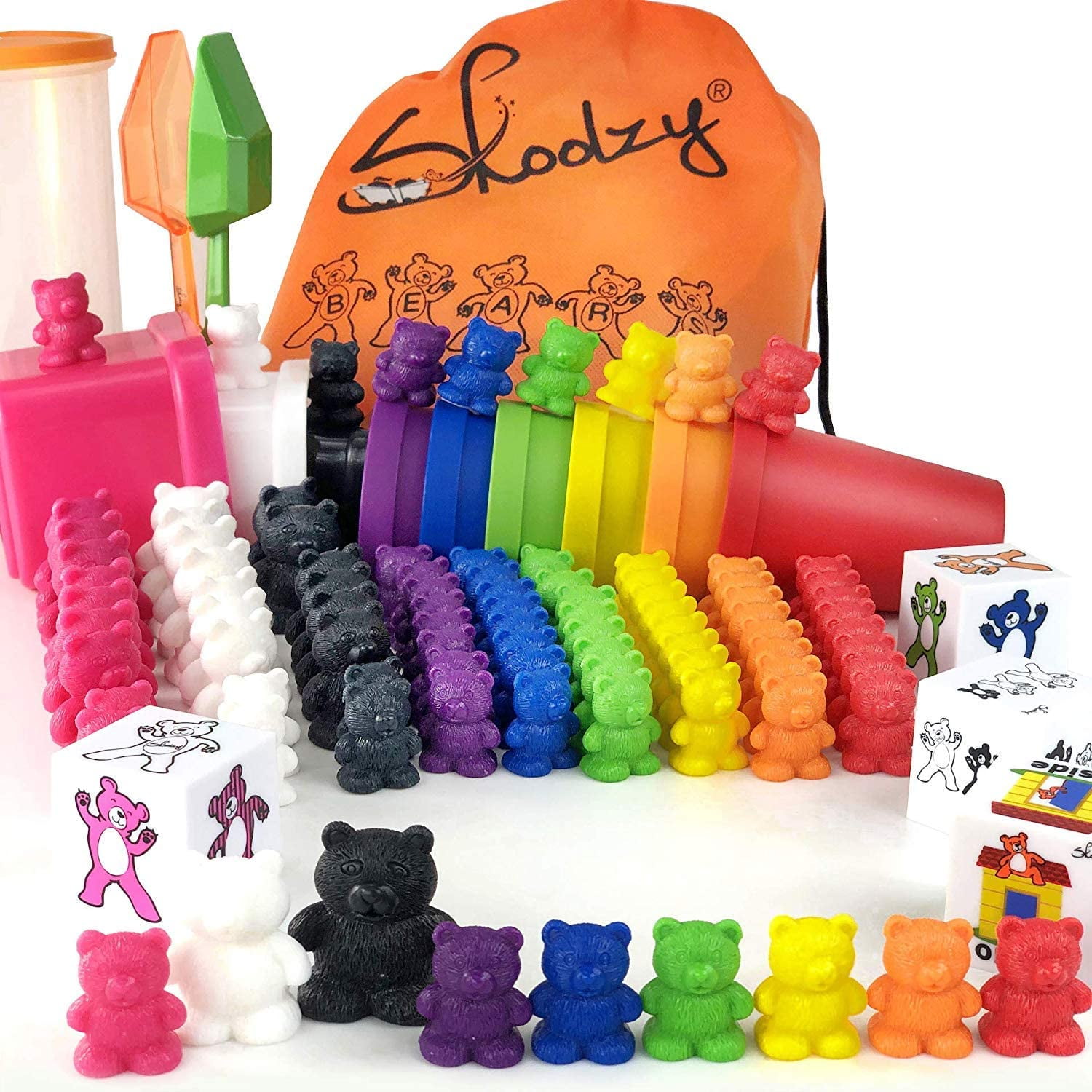 Skoolzy Language Rainbow Counting Bears, Matching Sorting Cups with ...
