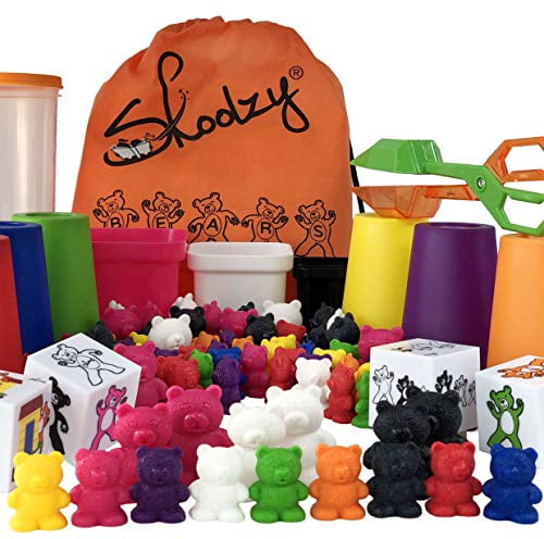 Skoolzy Language Rainbow Counting Bears, Matching Sorting Cups with ...