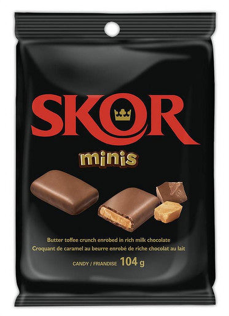 SKOR Minis Chocolate Butter Toffee Crunch, Milk Chocolate, 104g ...