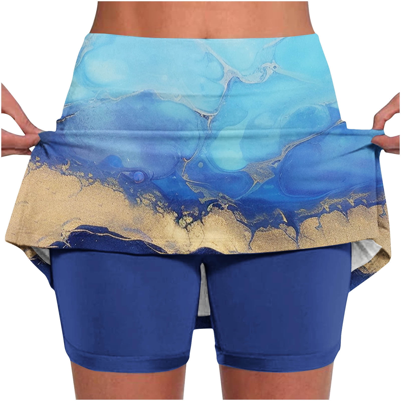 Skort for Women Floral Print Athletic Tennis Skorts with Built In ...