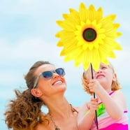 Sunflower Wind Spinner Plastic Sunflower Pinwheel Garden DIY Ornaments ...