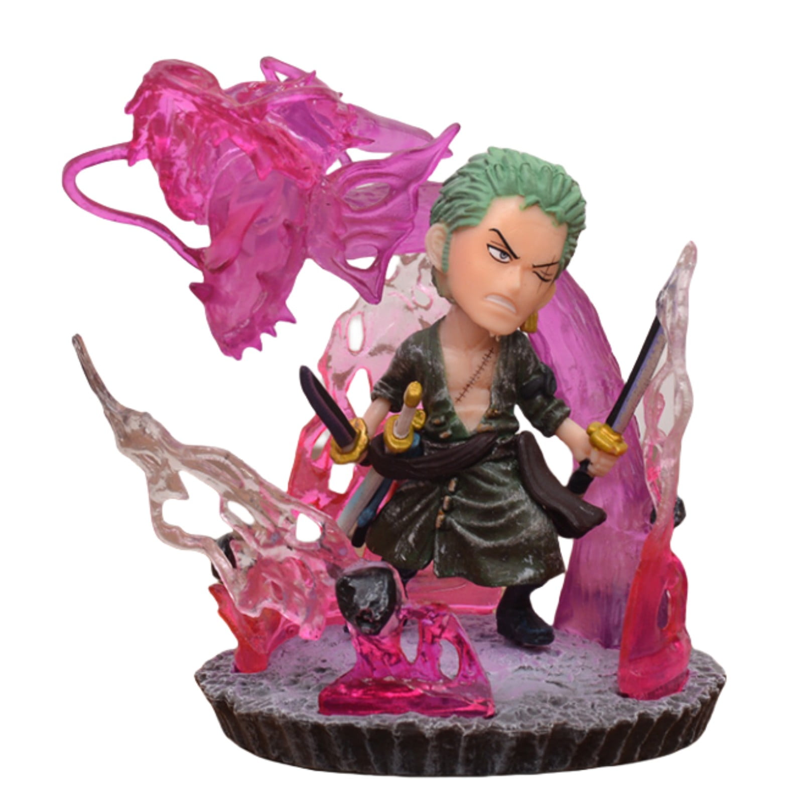Skpitin Action Figure Q Version Roronoa Zoro Figure PVC Character ...
