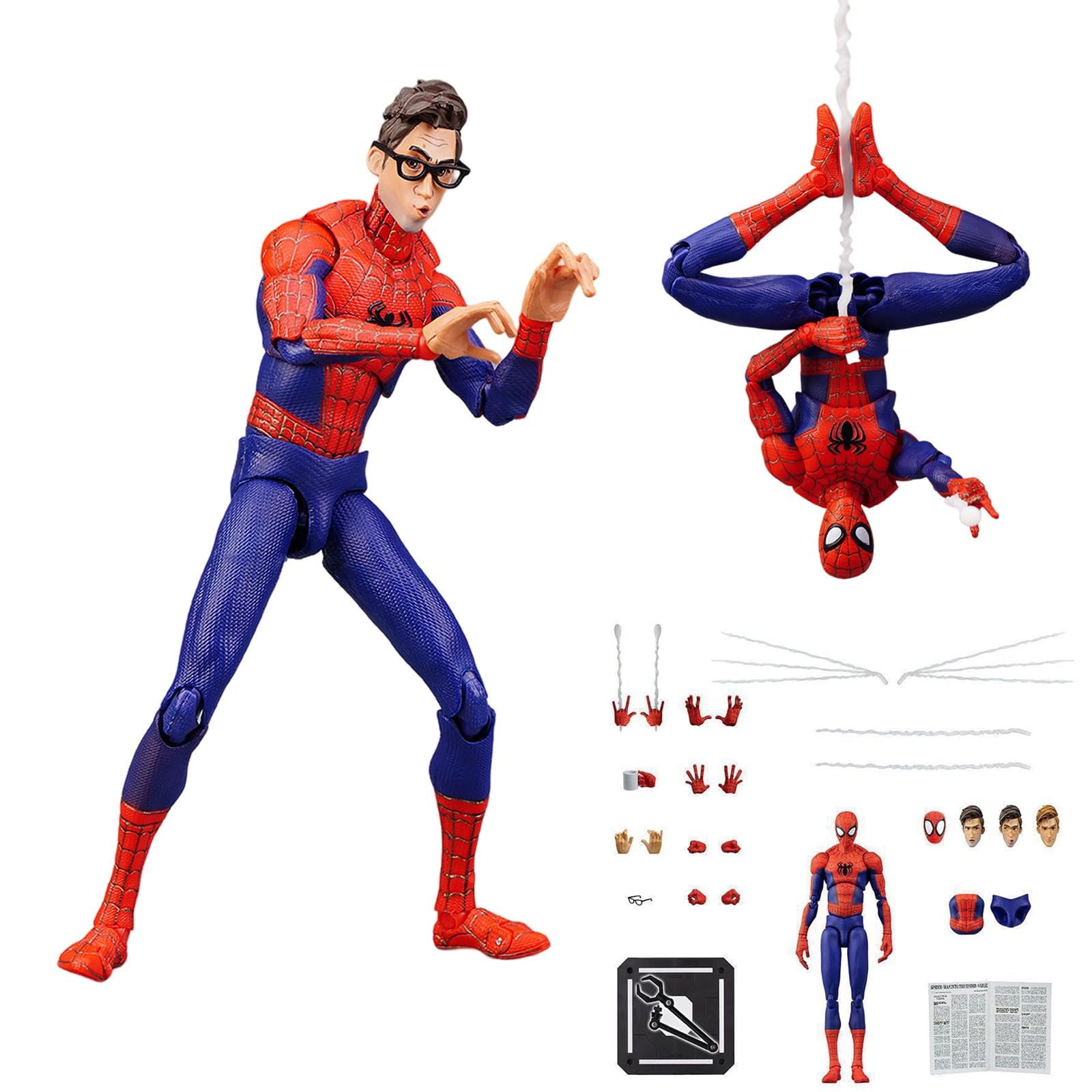 Skpitin Spider Mαn: Into The Spider-Verse SV-Action Peter B. Parker ...