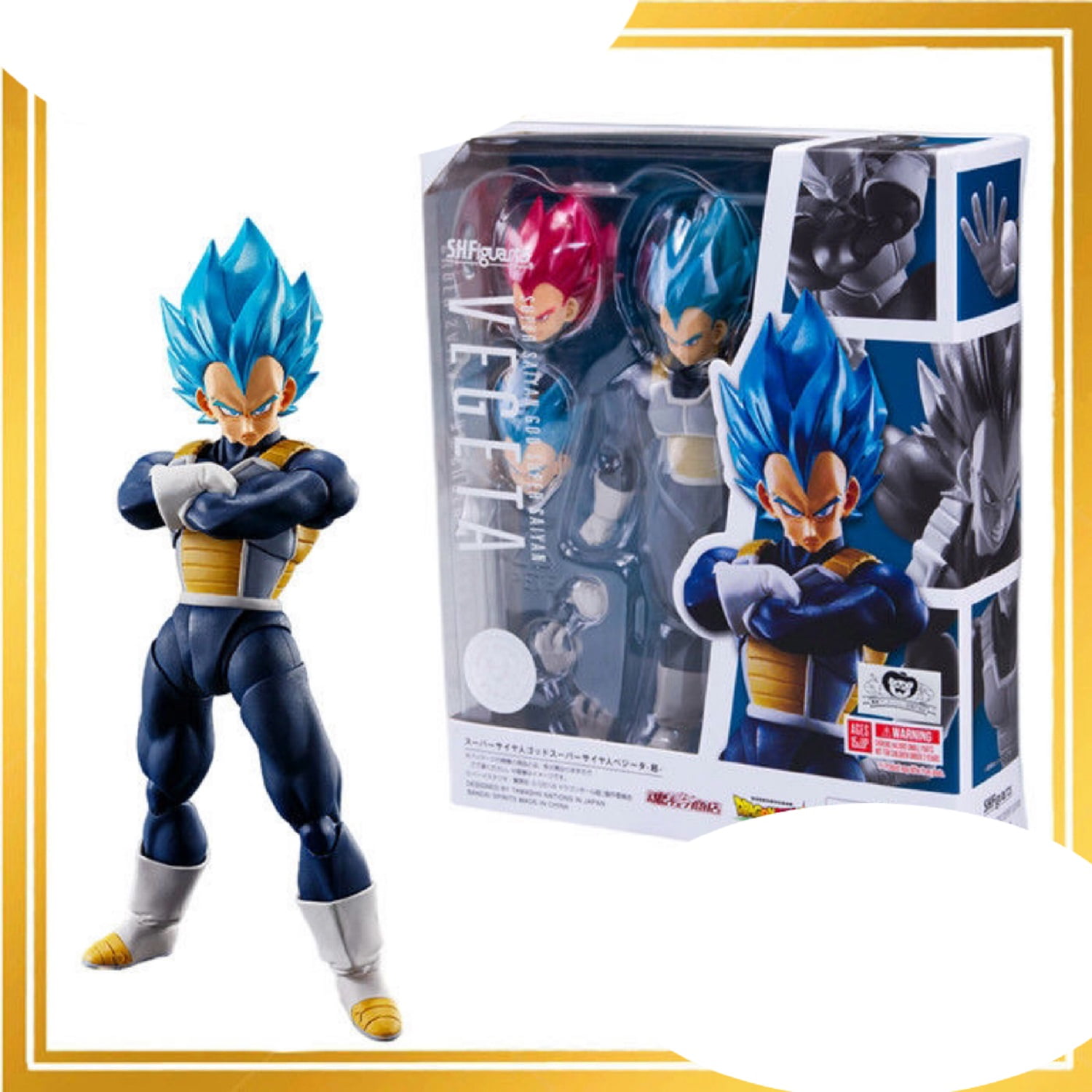 Skpitin Super Saiyan God Super Saiyan Vegeta Dragan Bal Super （6" Scale ...
