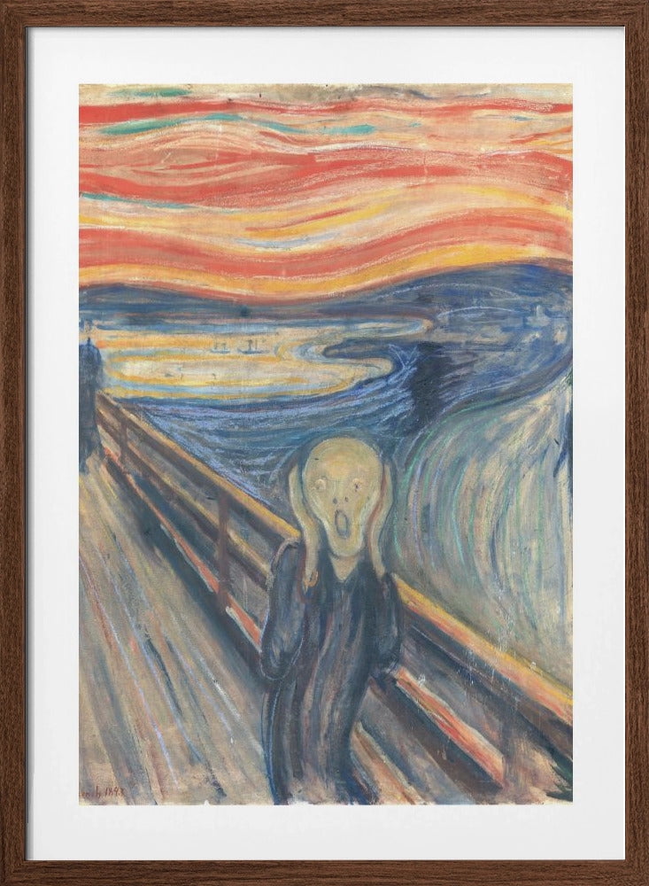 Skriet - The Scream Framed Art Modern Wall Decor - Walmart.com