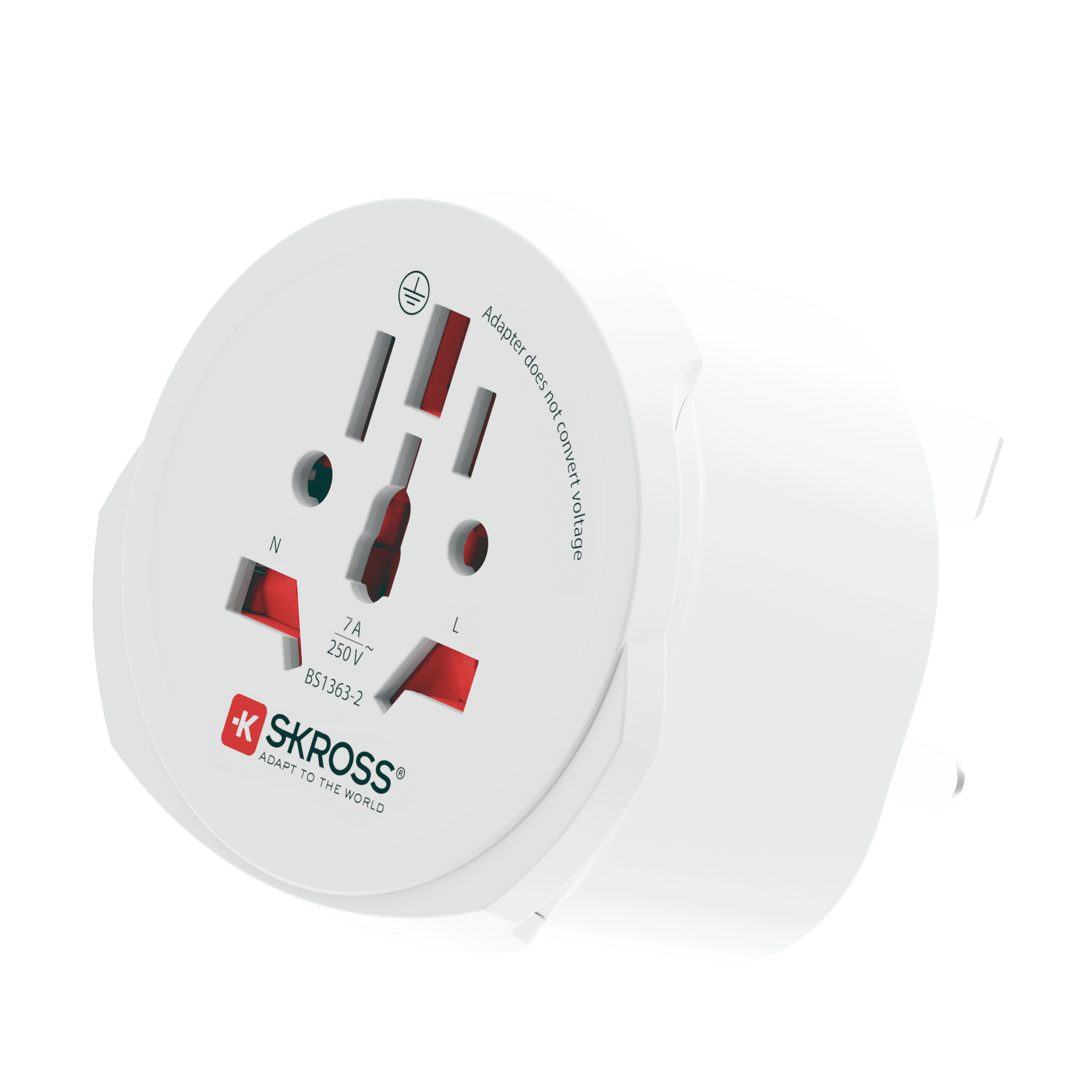 Skross World Adapter to UK 2 and 3 Pole - Walmart.com