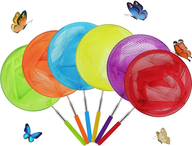Skrtuan Kids Telescopic Butterfly Fishing Nets Great for Catching ...