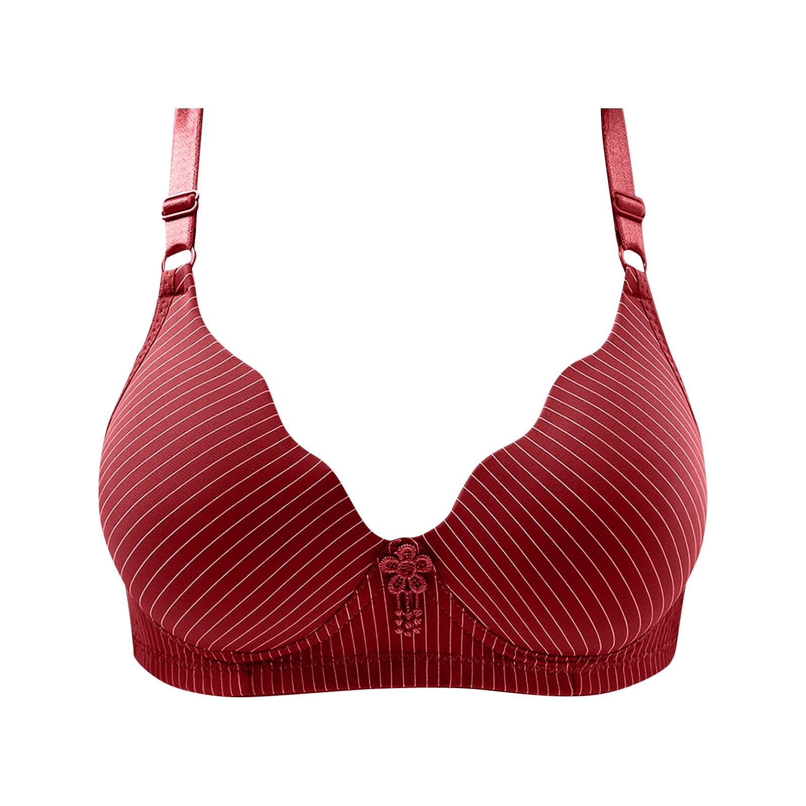 Sksloeg Comfortable Bra Wireless Push Up Bras for Women Support, Full ...