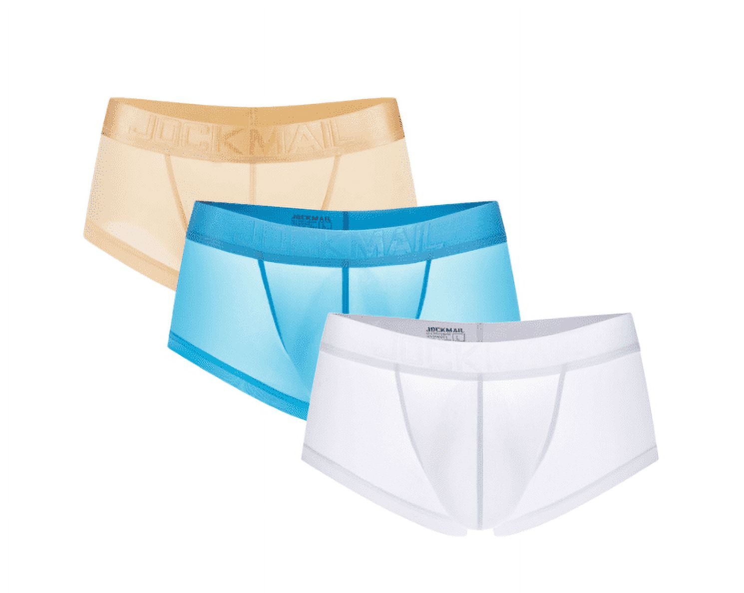 Sksloeg Men Boxer Briefs Ultra Soft Modal Trunks Underpants Short Leg Underwear for Men,White ...