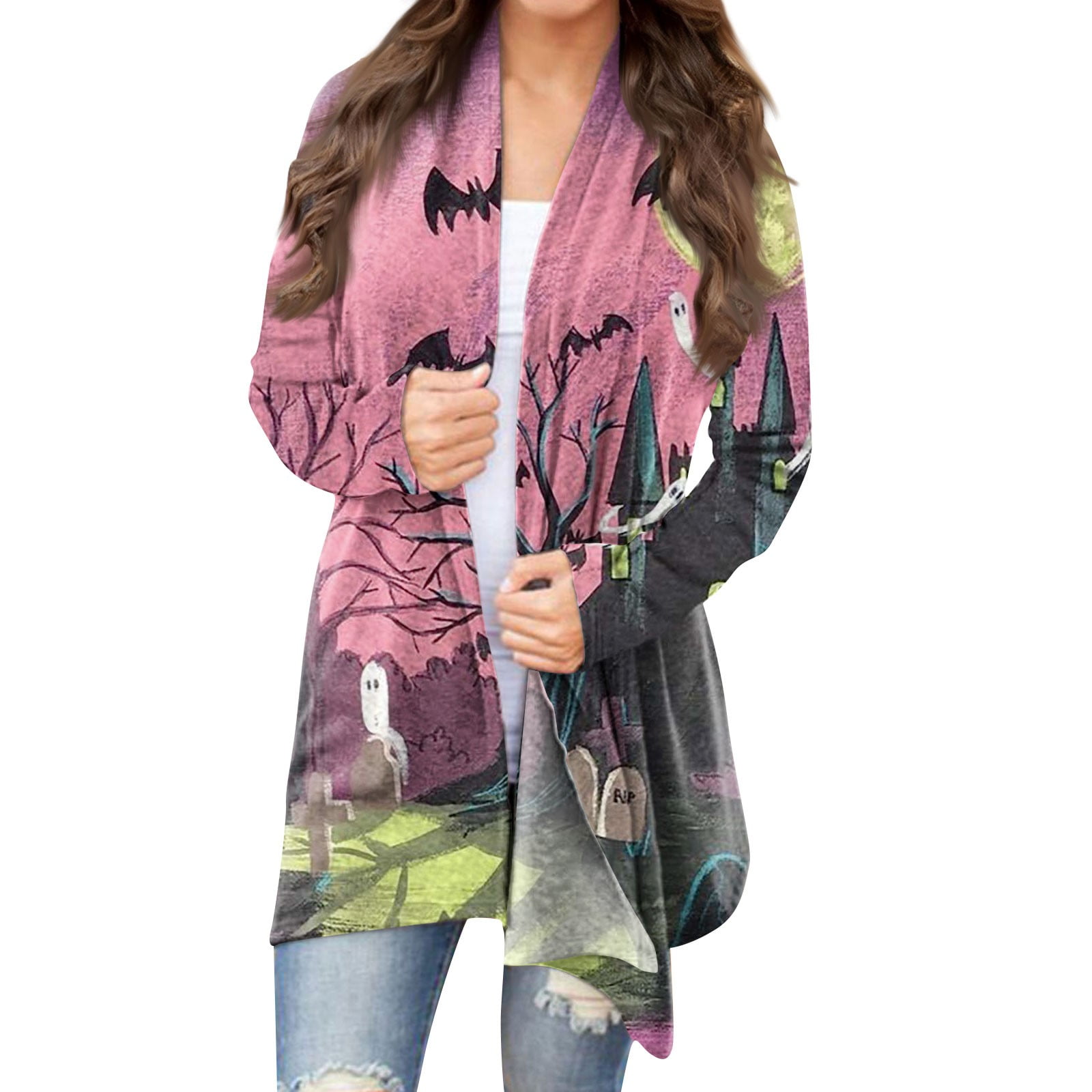 Sksloeg Oversized Cardigan for Women 2024 Long Sleeve Knit Cardigan ...