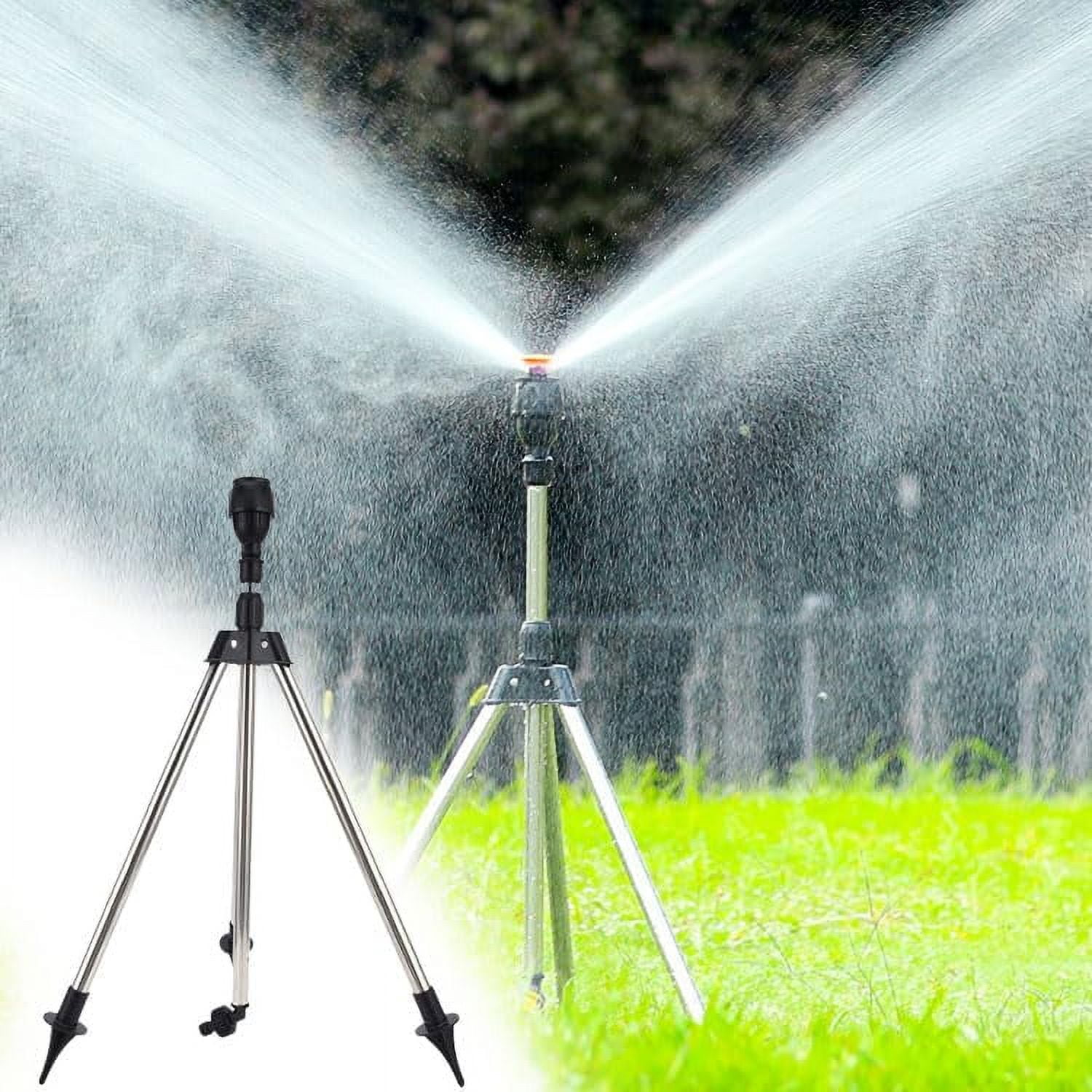 Sksloeg Rotating Tripod Sprinkler,Rotating Tripod Water Sprinkler, 360 ...
