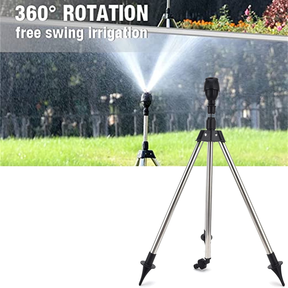 Sksloeg Rotating Tripod Sprinklers for Yard, 360 Degree Rotating Lawn ...