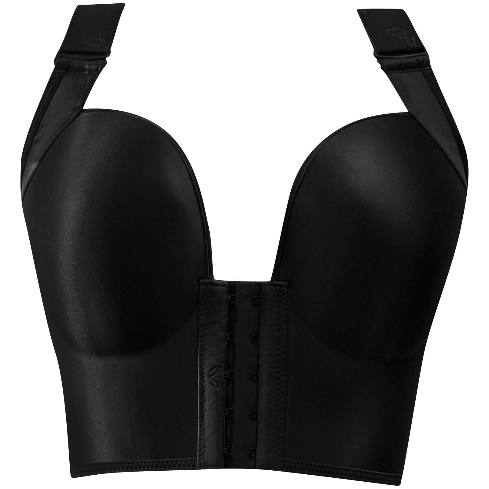 Sksloeg Wireless Bras for Women, Easy Off Front & Back Close Post Bra ...