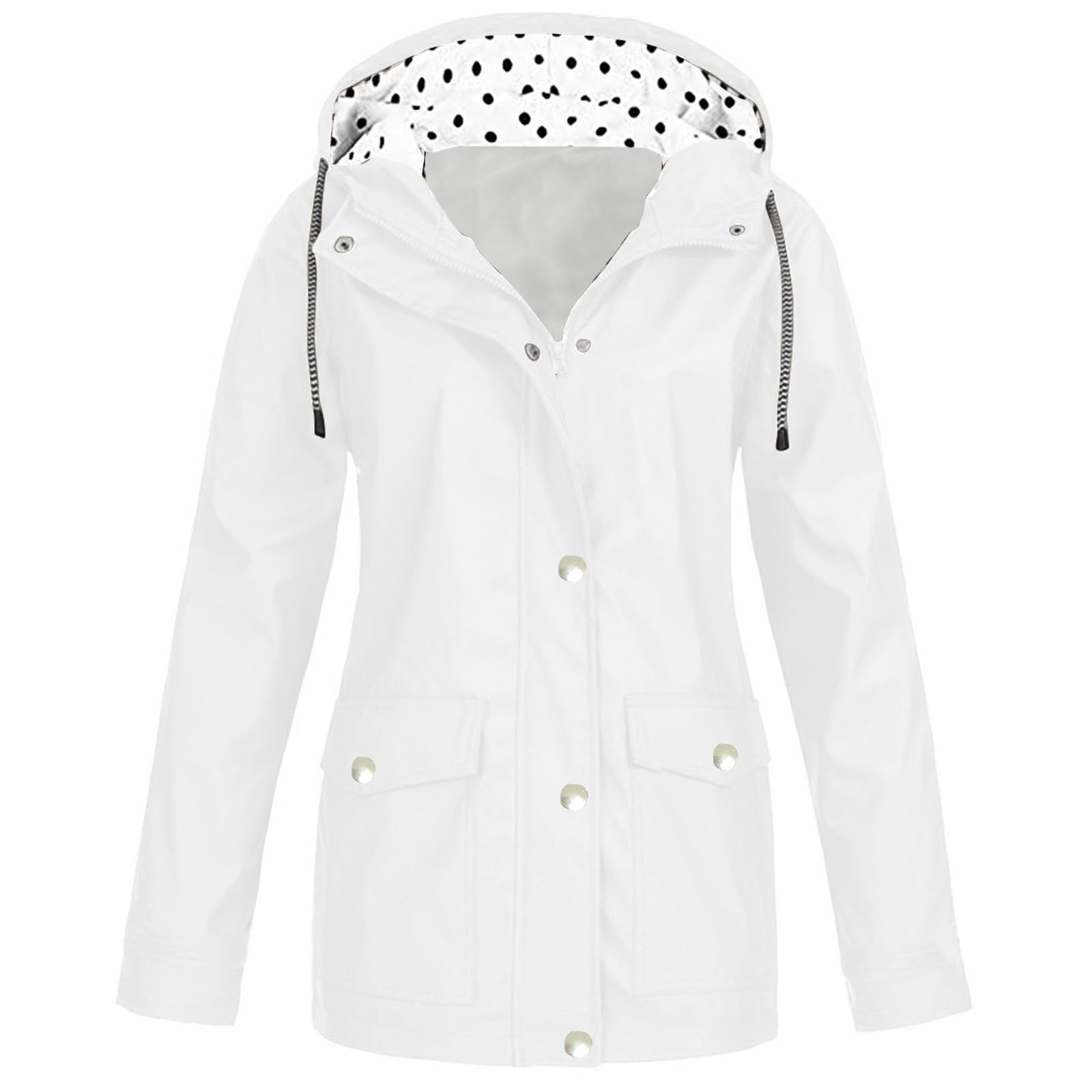 Sksloeg Women's Raincoats Windbreaker Rain Jacket Waterproof with Hood ...