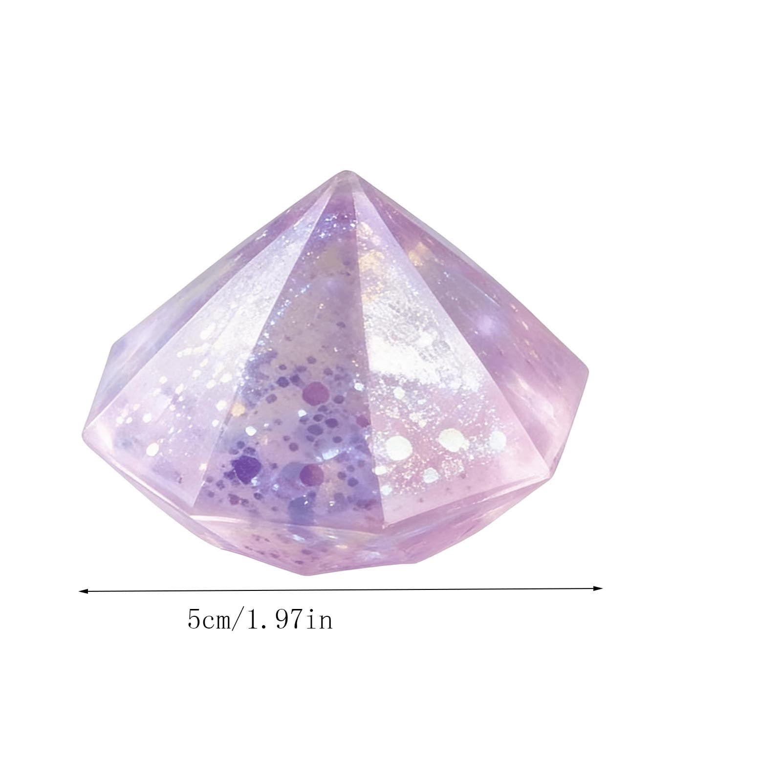 Sktrjpolfis Aurora Diamond Squishy Toy, Gem Shaped Squishies Ball ...