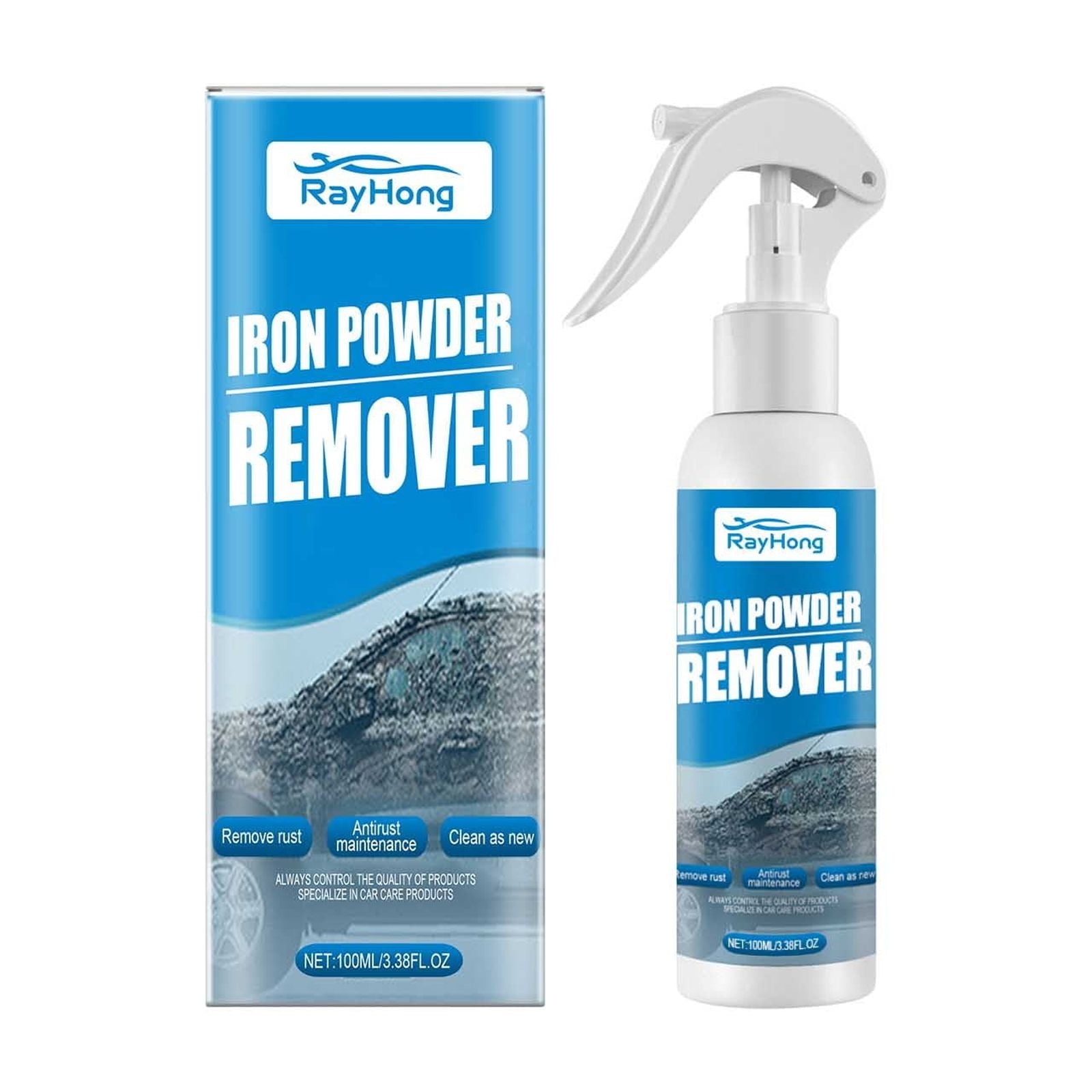 Sktrjpolfis Iron Powder Remover Spray, Car Rust Removal Agent 100ml ...