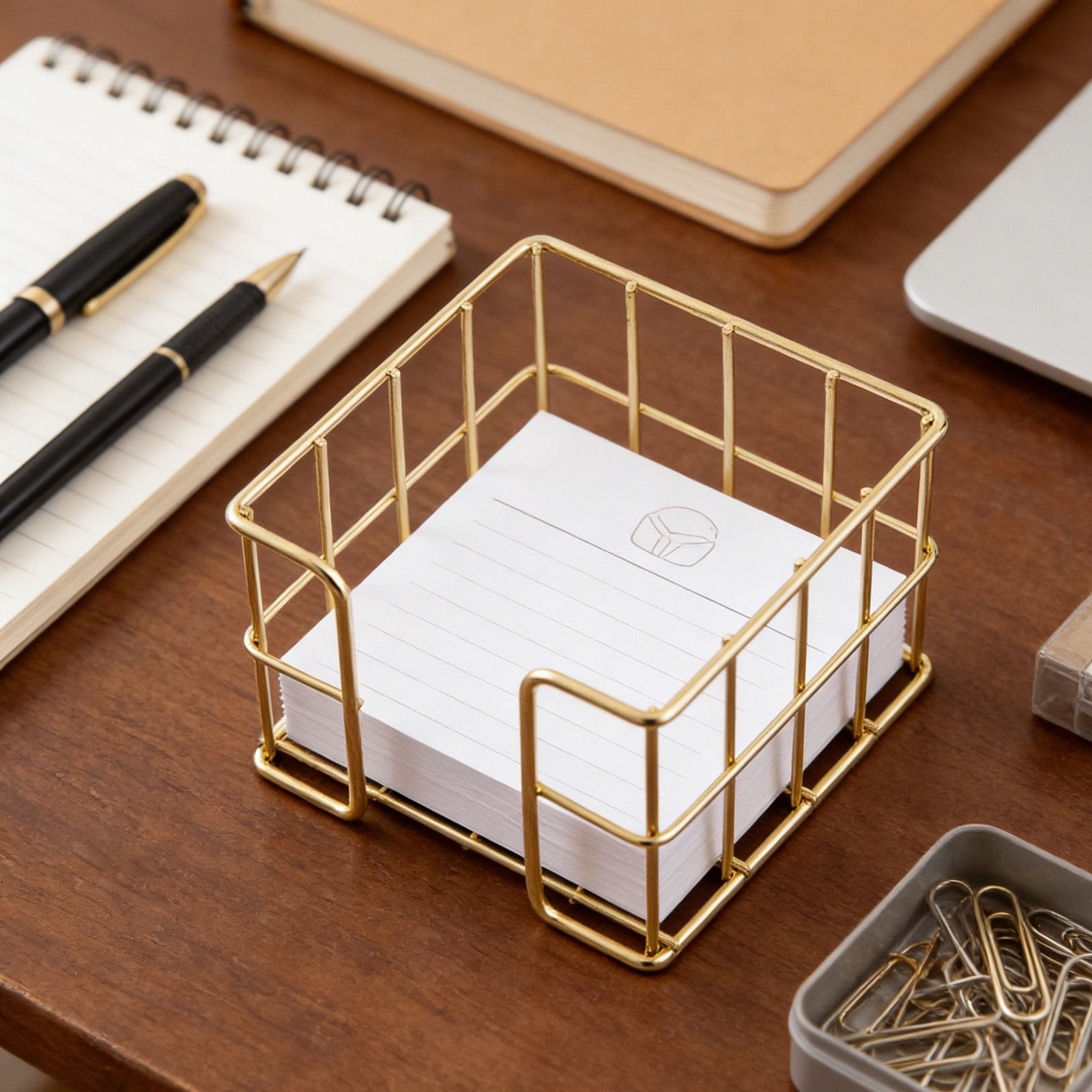 Sktrjpolfis Metal Mesh Desk Organizer Basket 9.5x8cm Wire Storage ...