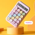 Sktrjpolfis Pink Macaron Round Button 10 Digit LCD Pocket Calculator ...