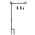 Sktrpjolfis Metal Garden Flag Pole, Iron Yard Flag Holder with Wind ...