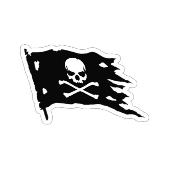 Skull And Bones Pirate Ship Bold Flag Logo Class Sticker Vinyl Decal ...