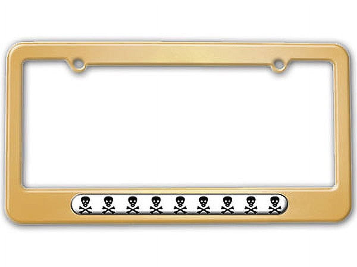 Skull And Crossbones - Poison License Plate Frame - Walmart.com