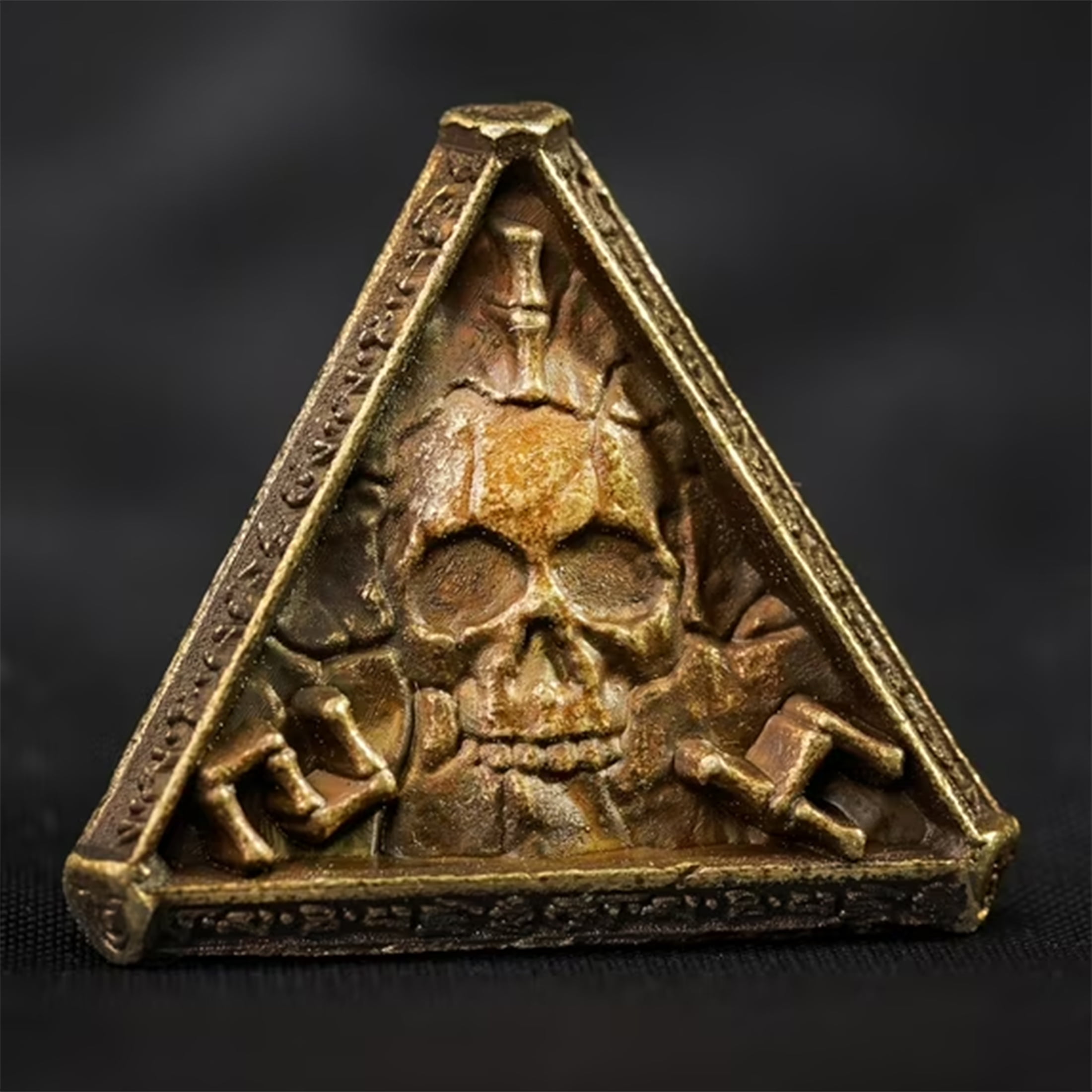Skull Bone Metal Polyhedral Dice Set, 7-Piece RPG DND Dice for Dungeons ...