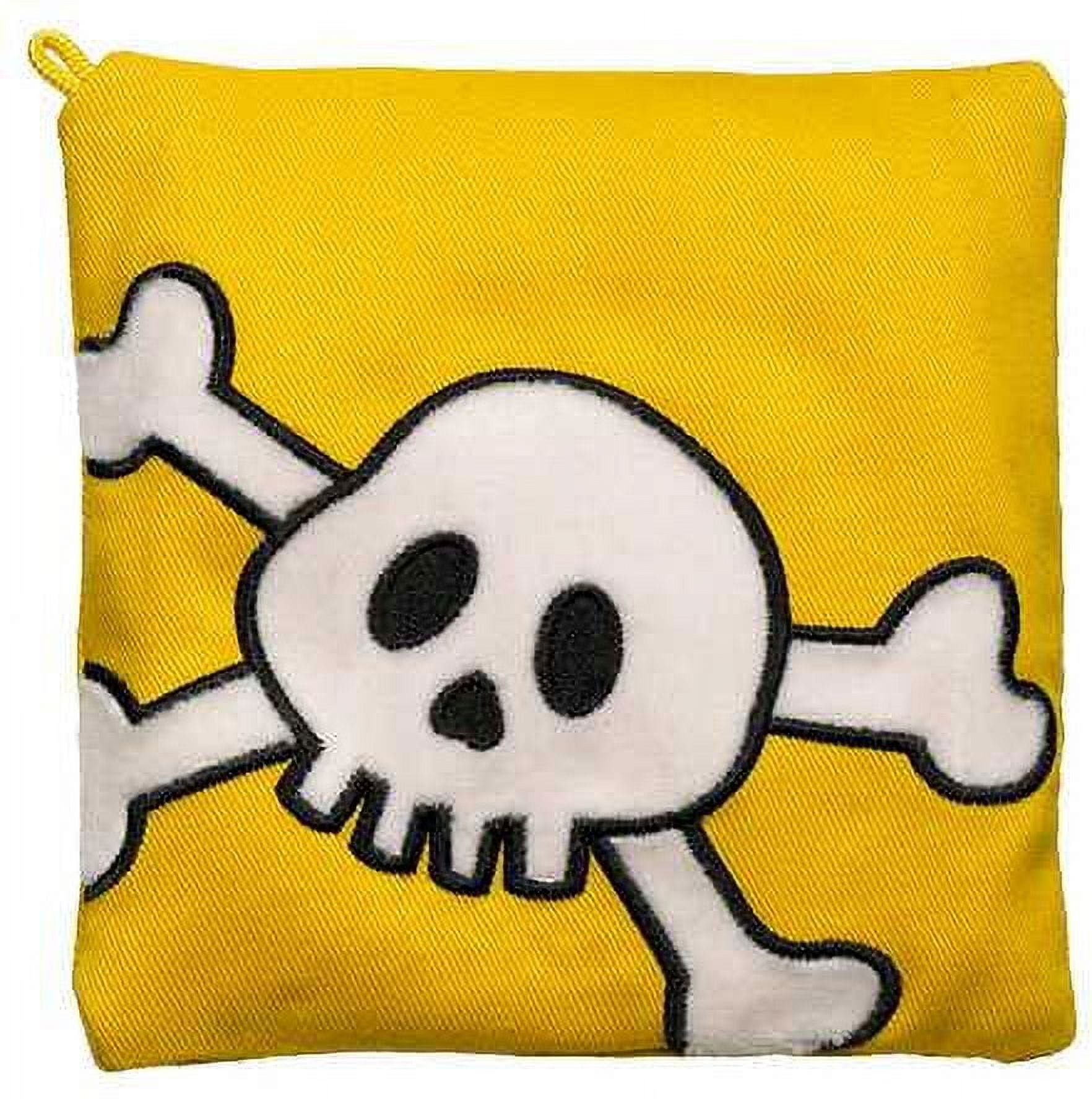 Skull & Bones Basic Beanbag - Ganz Beantastic Bean Bag (Yellow ...