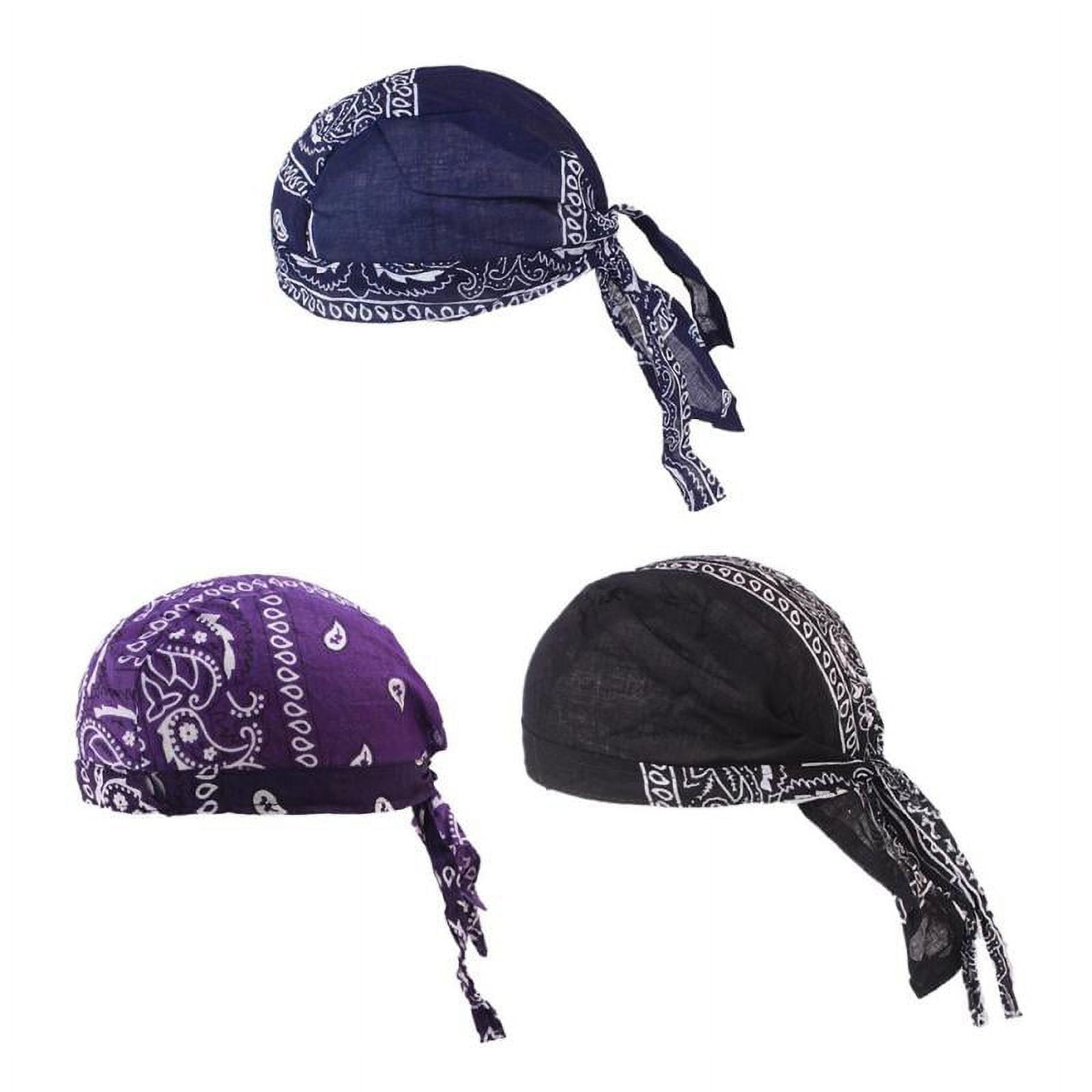Skull Cap Head Scarf Bandana Turban 3x - Walmart.com