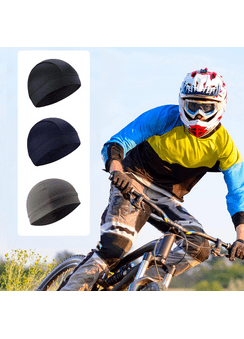Moisture Wicking Cooling Skull Cap Helmet Inner Liner Caps Cap Anti ...