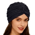 Skull Caps with Slouchy Design for Women, Solid Color Cotton Headscarf ...