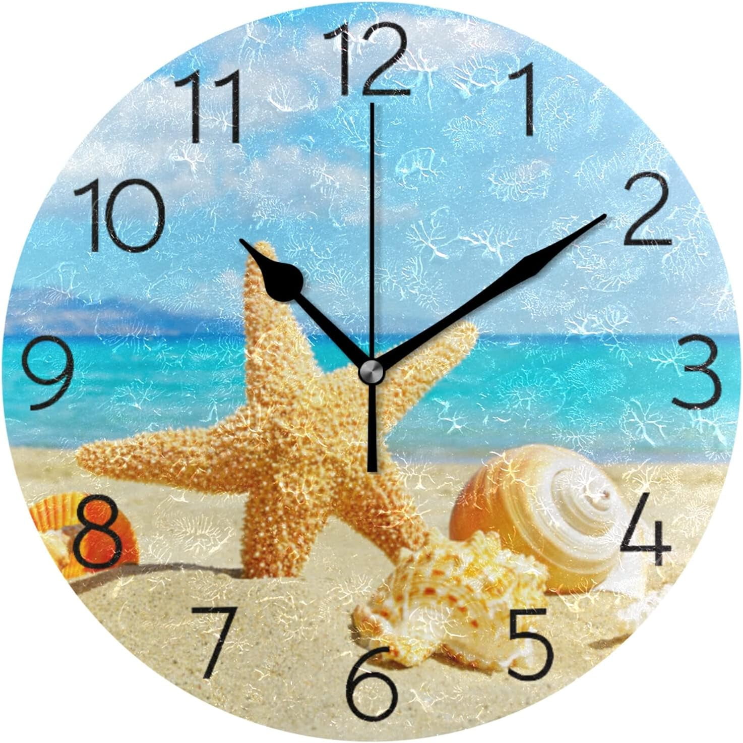 Skull Clocks Decorative Wall Clocks Silent Battery Operated Desk Clock ...
