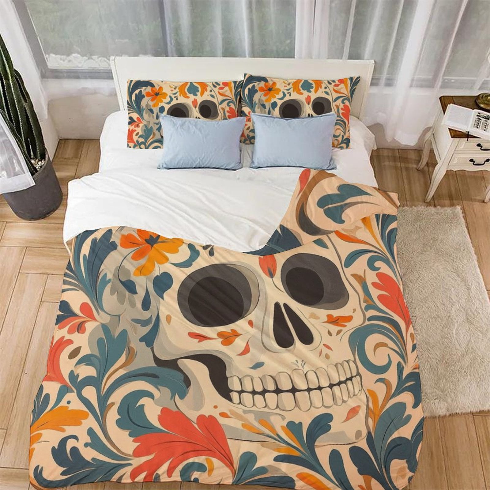 Skull Comforter Covers 3D Printed Bedding Set Quilt Cover Duvet Cover ...