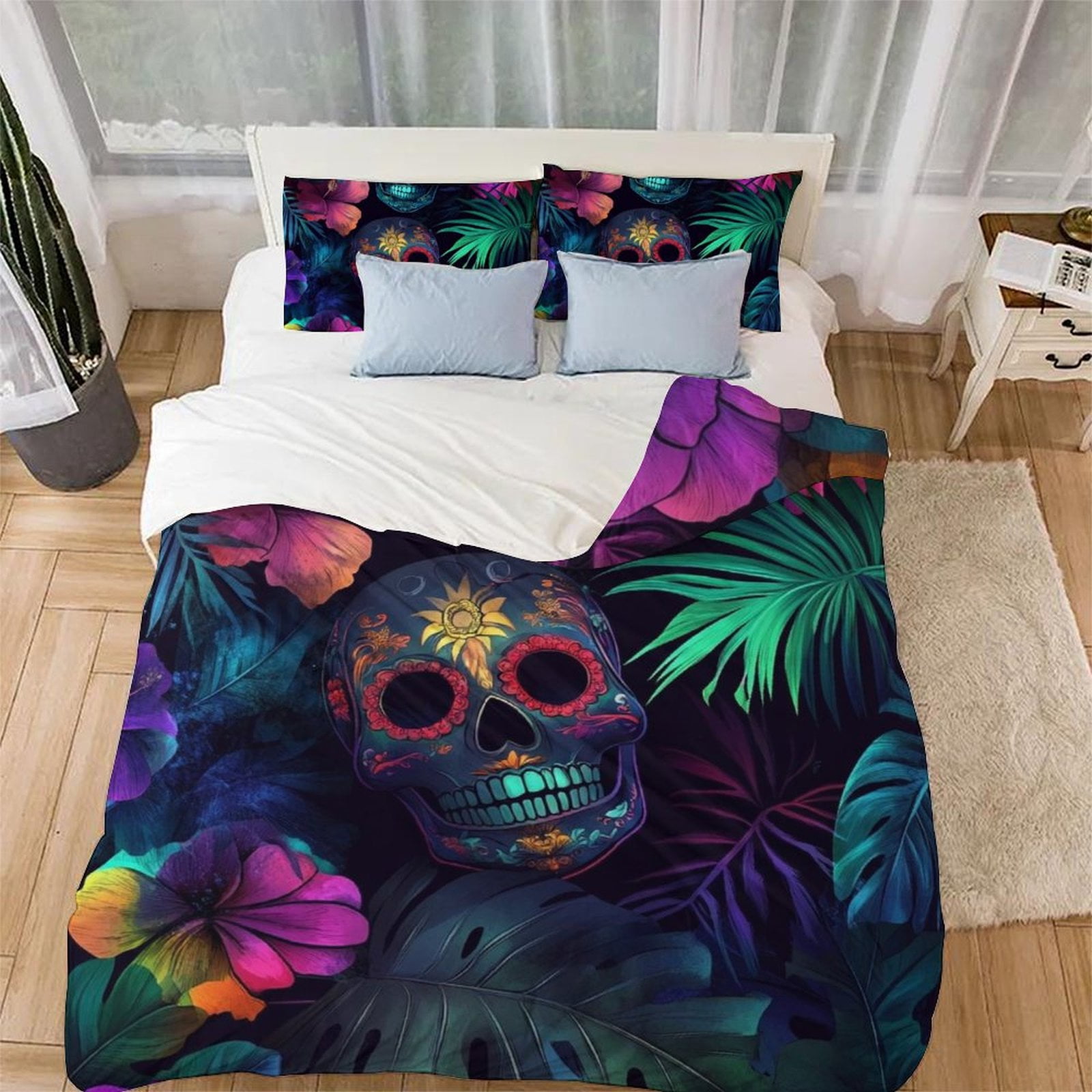 Skull Comforter Covers Duvet Cover 3D Printed Bedding Set Quilt Cover ...