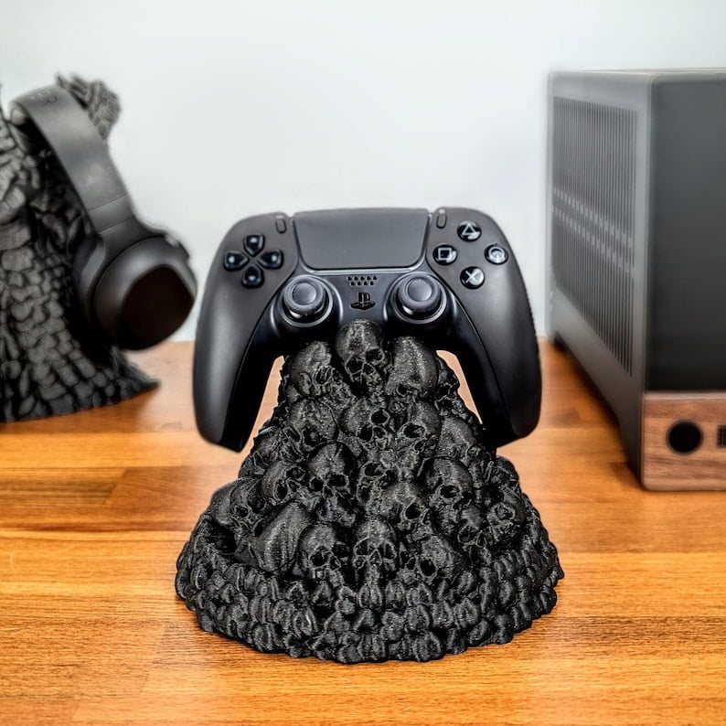 Skull Controller Stand - Controller Holder - Gifts For Gamers - For PS5 ...